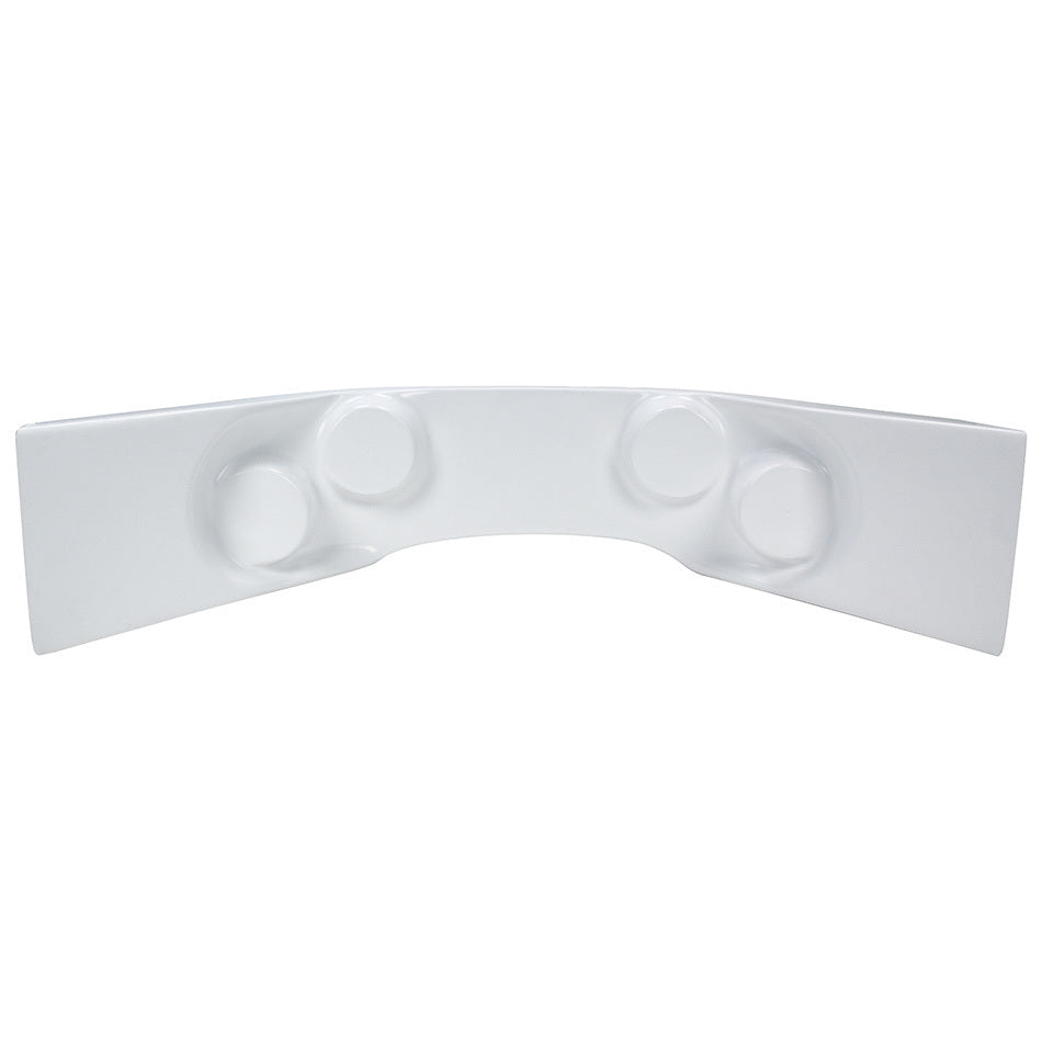 Fiberglass Curved Dash Panel White — Teo Pro Car